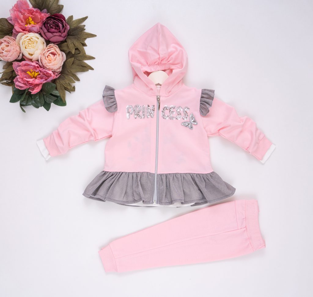 Girls Three Piece Sequin Princess Tracksuit (1-4Y) - Junior Kids